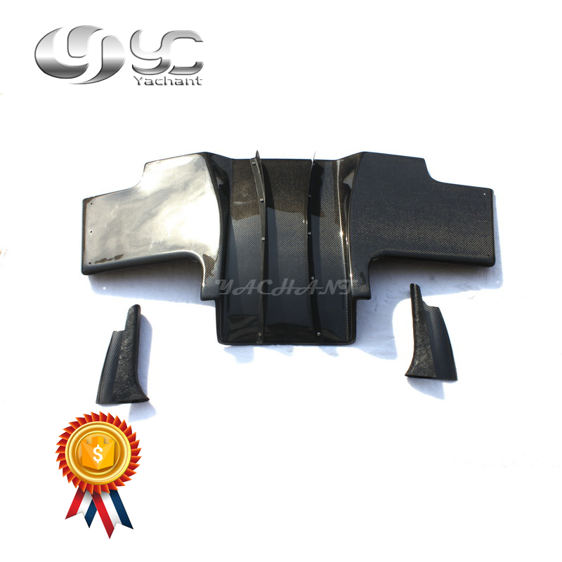Trade Assurance Carbon Fiber Rear Diffuser with Blade Fit For 1992-1997 ...